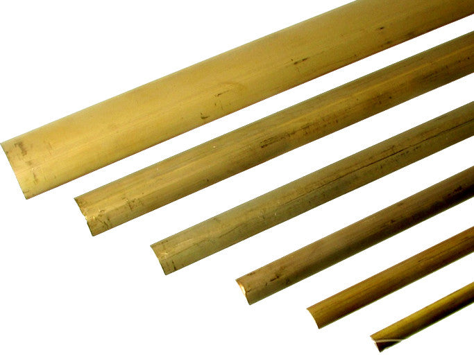 Solid brass half round rod — Harken Fosters