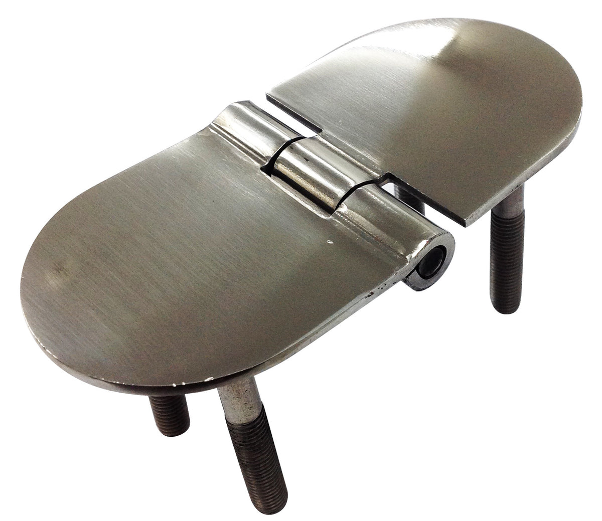 HEAVY DUTY LONG FLUSH HINGE 4 STUDS S/S — Harken Fosters